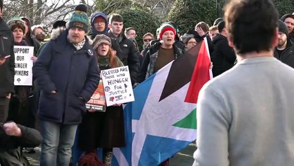 Protesters outside US consulate in Edinburgh call for release of Maduro