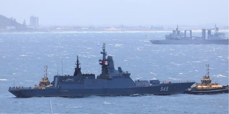 Iranian and Russian warships join naval drills off South Africa