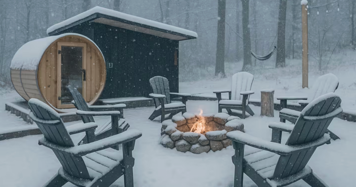 The Coziest Cabin in Virginia? This Airbnb's Barrel Sauna Say Yes