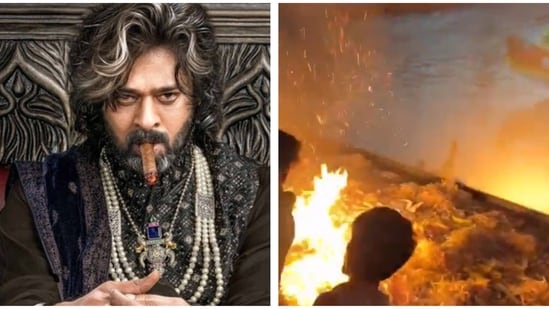 Fire breaks out inside cinema hall as Prabhas fans do aarti, burst ...