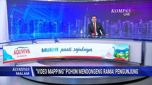 Keseruan warga Bandung nonton video mapping pohon mendongeng | KOMPAS MALAM
