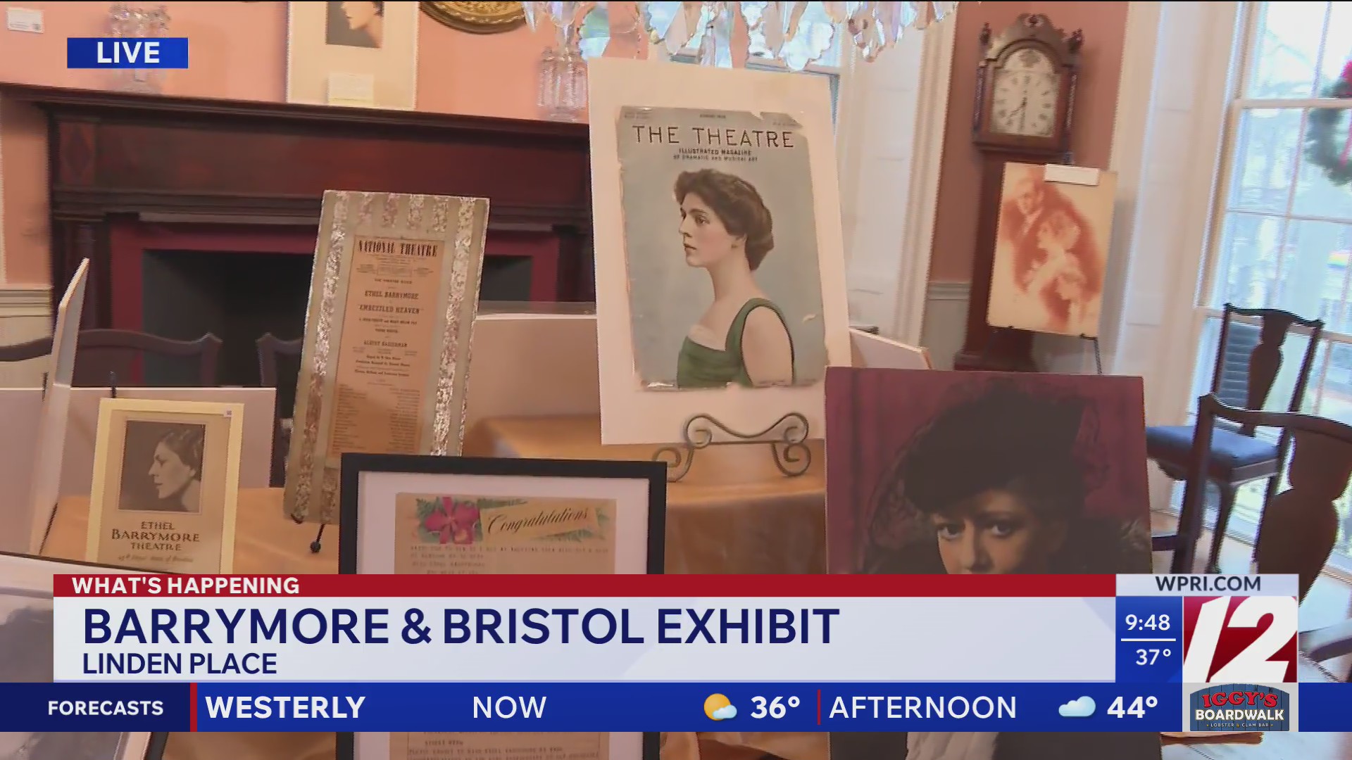 What's happening: Barrymore and Bristol exhibit