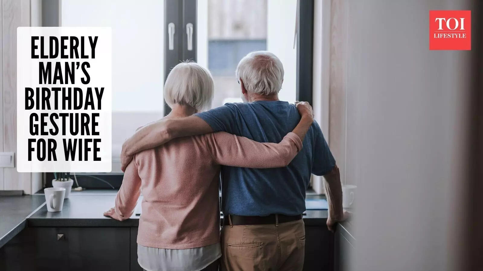 Elderly man’s simple birthday surprise for his wife is melting hearts ...