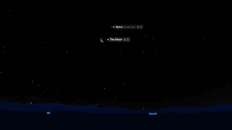 Don't miss this incredible celestial pairing of the moon and Spica this ...