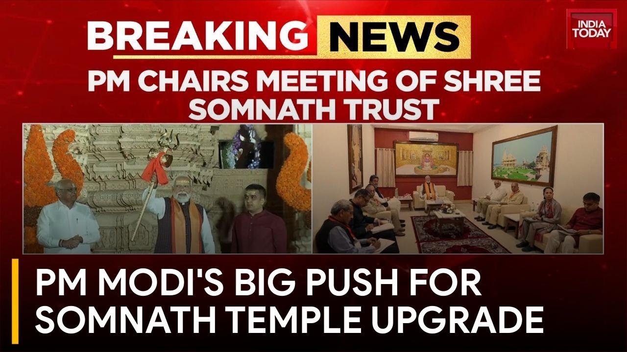 PM Modi chairs Somnath Trust meeting, reviews temple complex upgrade plan