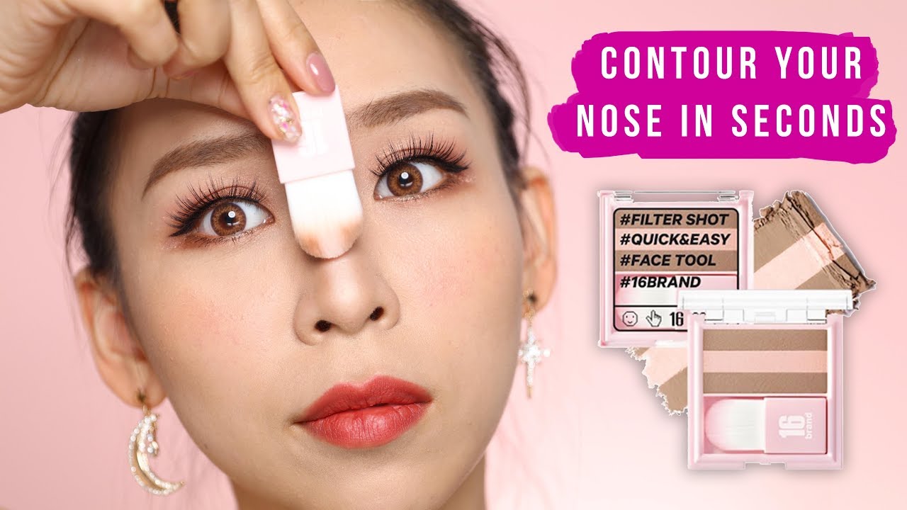 Highlight & contour your nose in seconds! | Tina tries it