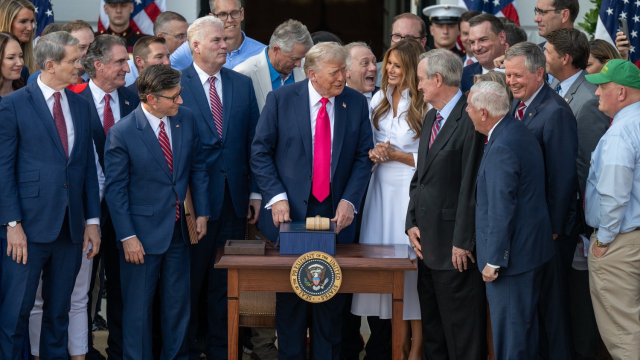 Trump claims another tariff win as deficit hits 17-year low, SCOTUS