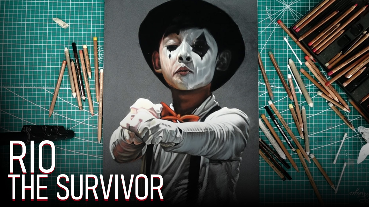 Epic Rio the Survivor movie moment turned into drawing