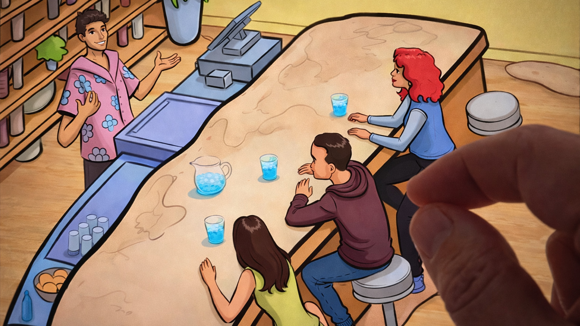 Infinite zoom art drawing