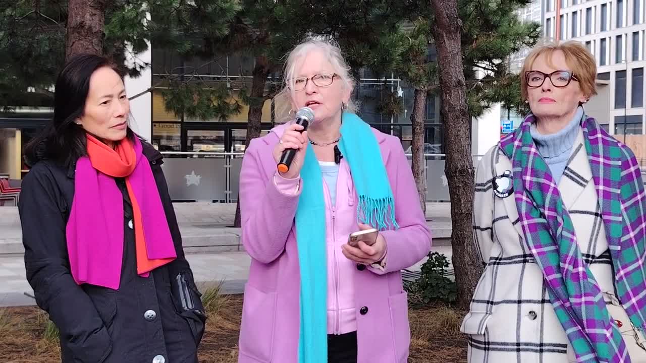 Speaker Miranda Newsom at the No Men in Female Changing Rooms ...