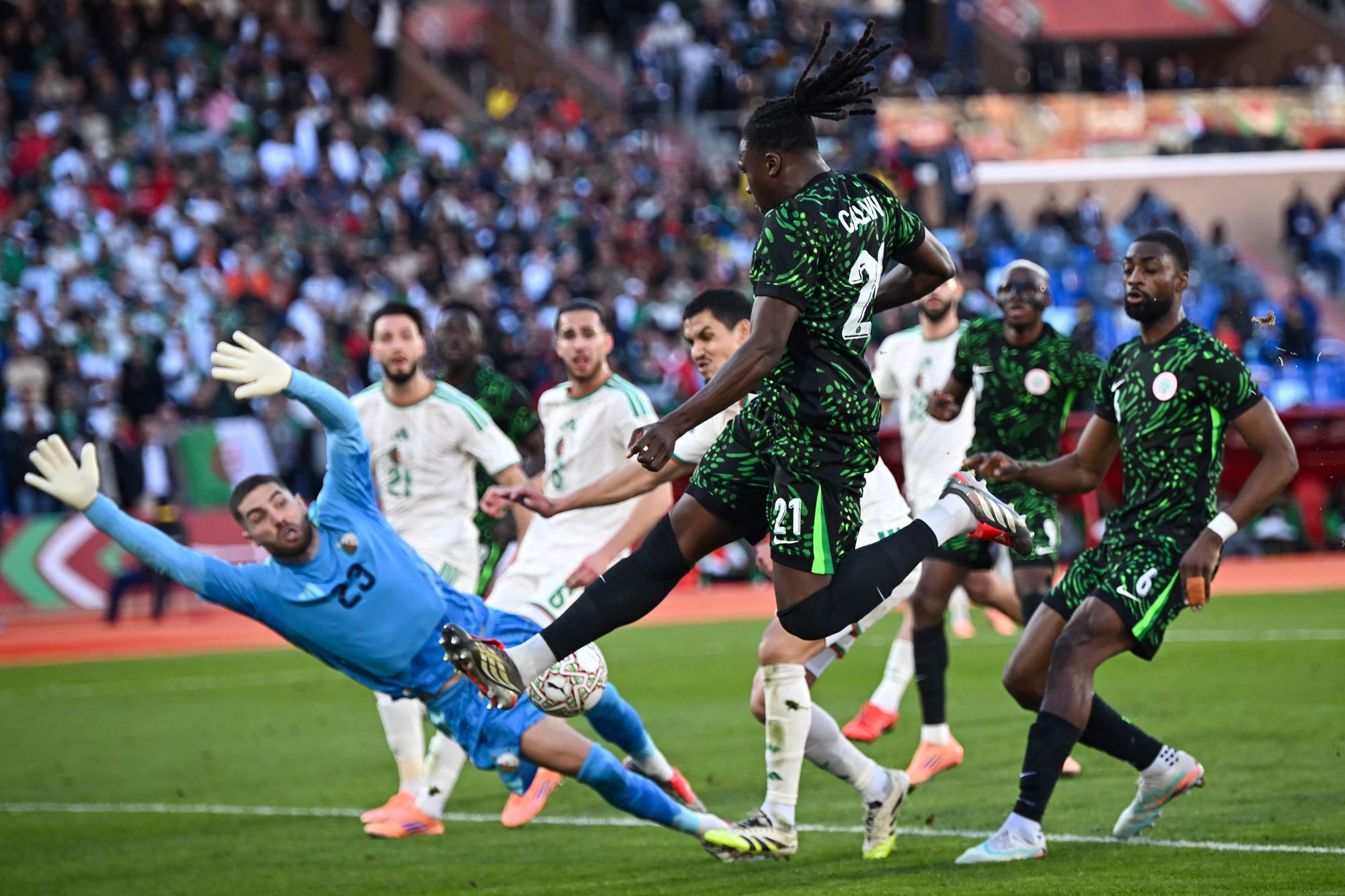 Osimhen registers goal and assist as dominant Nigeria beat Algeria