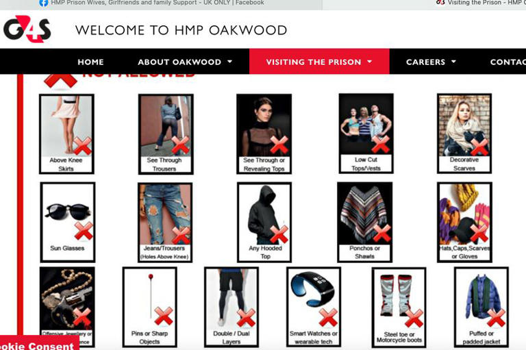 Prison crackdown as partners ditch underwear and don see-through tops ...