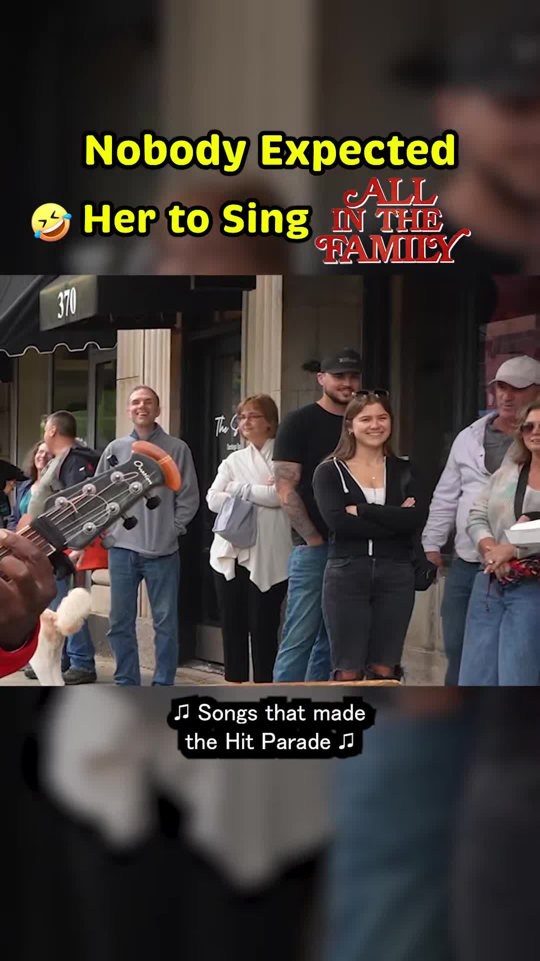 She has the crowd laughing and smiling!