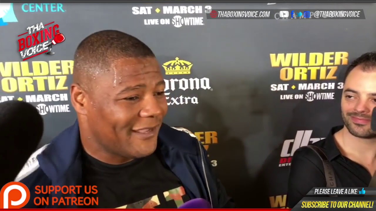 Deontay Wilder vs Luis Ortiz Media Work Out: Ortiz FULL MEDIA SCRUM