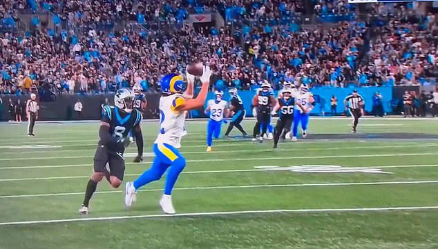 Rams superstar Puka Nacua consoled by his teammates after costly drop ...