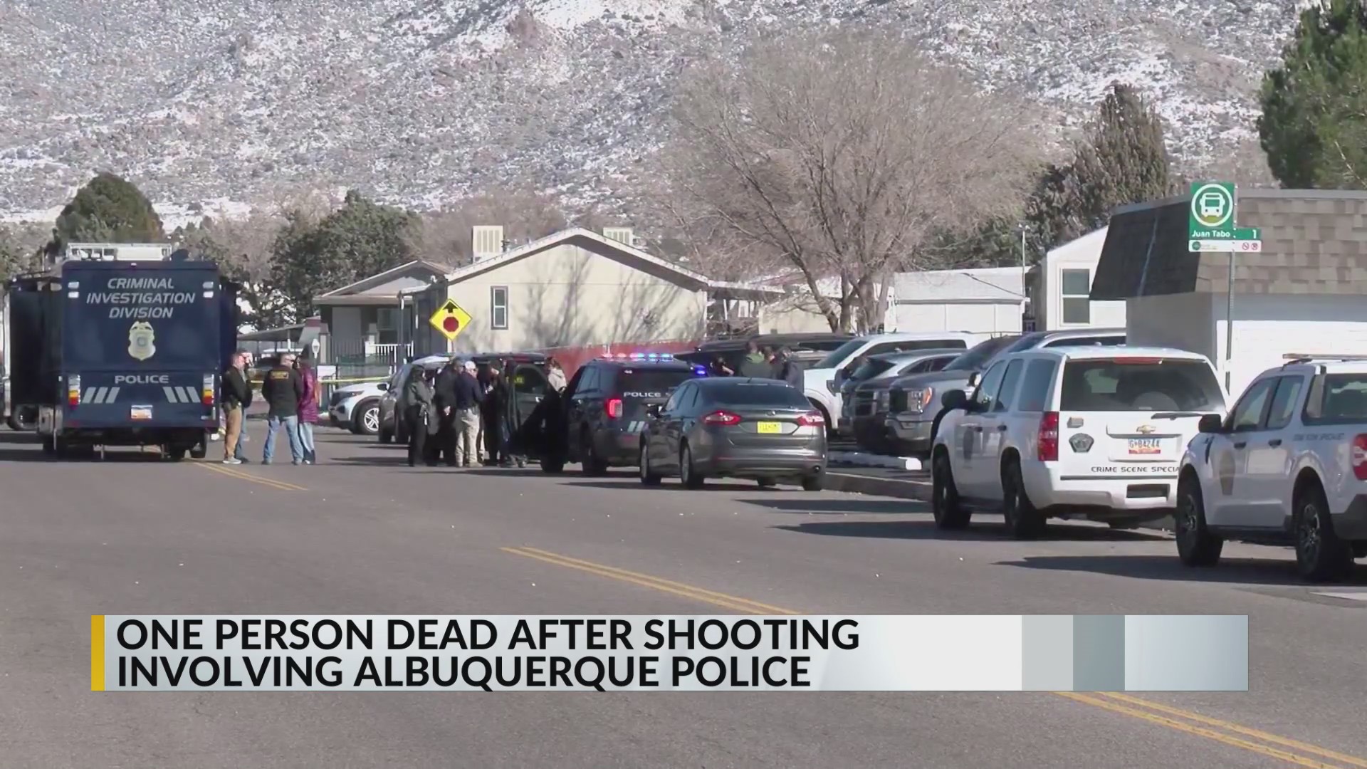 1 suspect dead in Foothills area trailer park officer-involved shooting