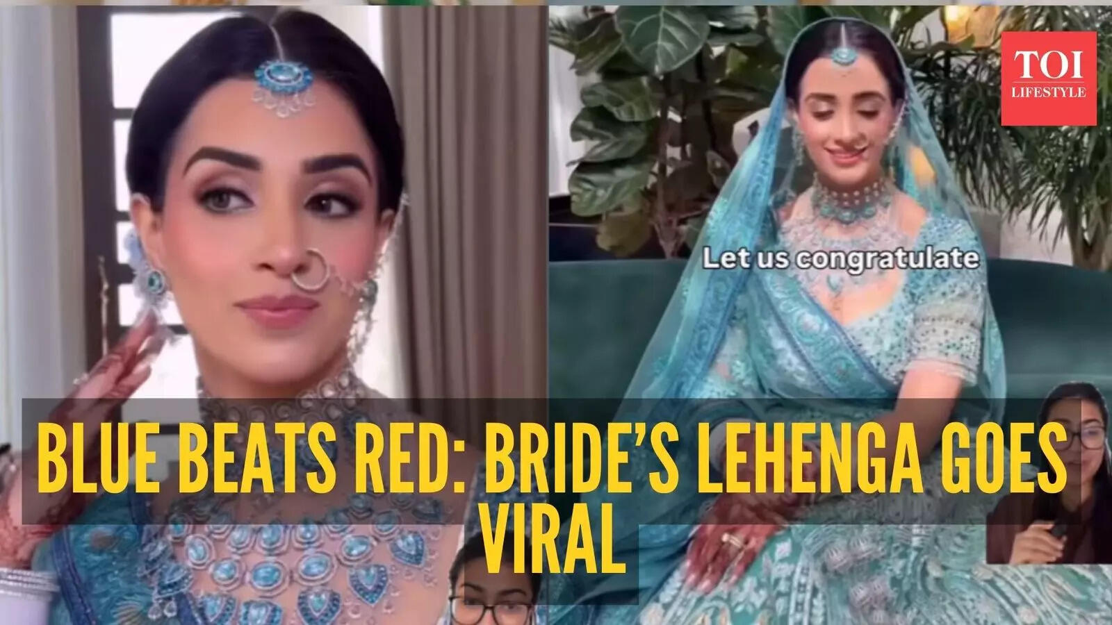 Move over red! This bride’s bold blue lehenga is officially the new ...