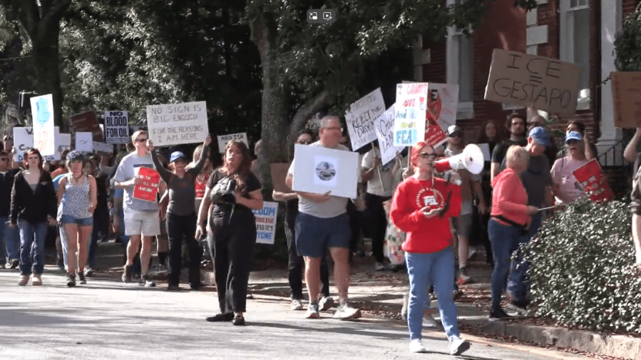 SPD: 2 arrested in Savannah protest on Saturday