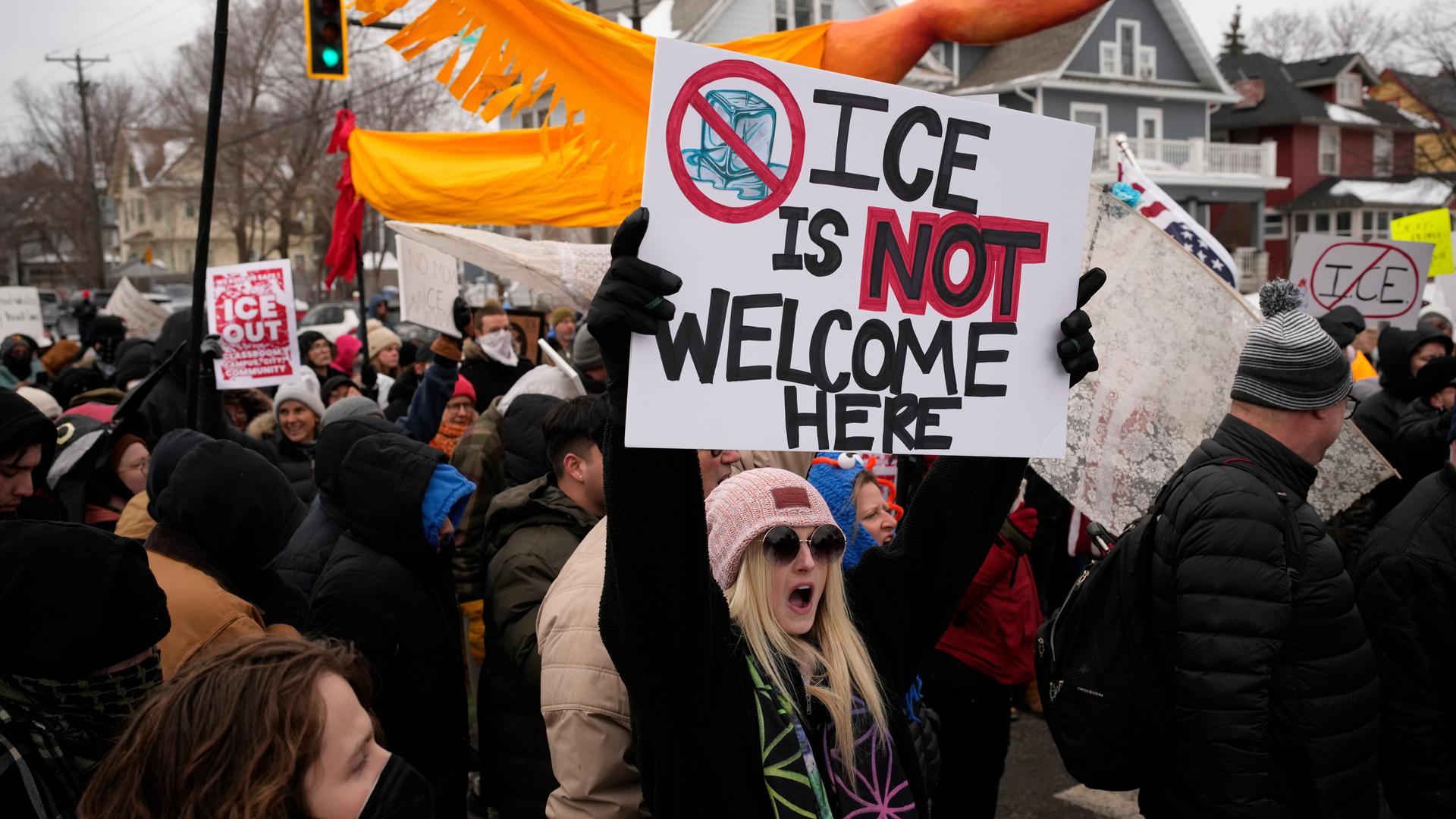 Thousands gather in Minneapolis for anti-ICE protest