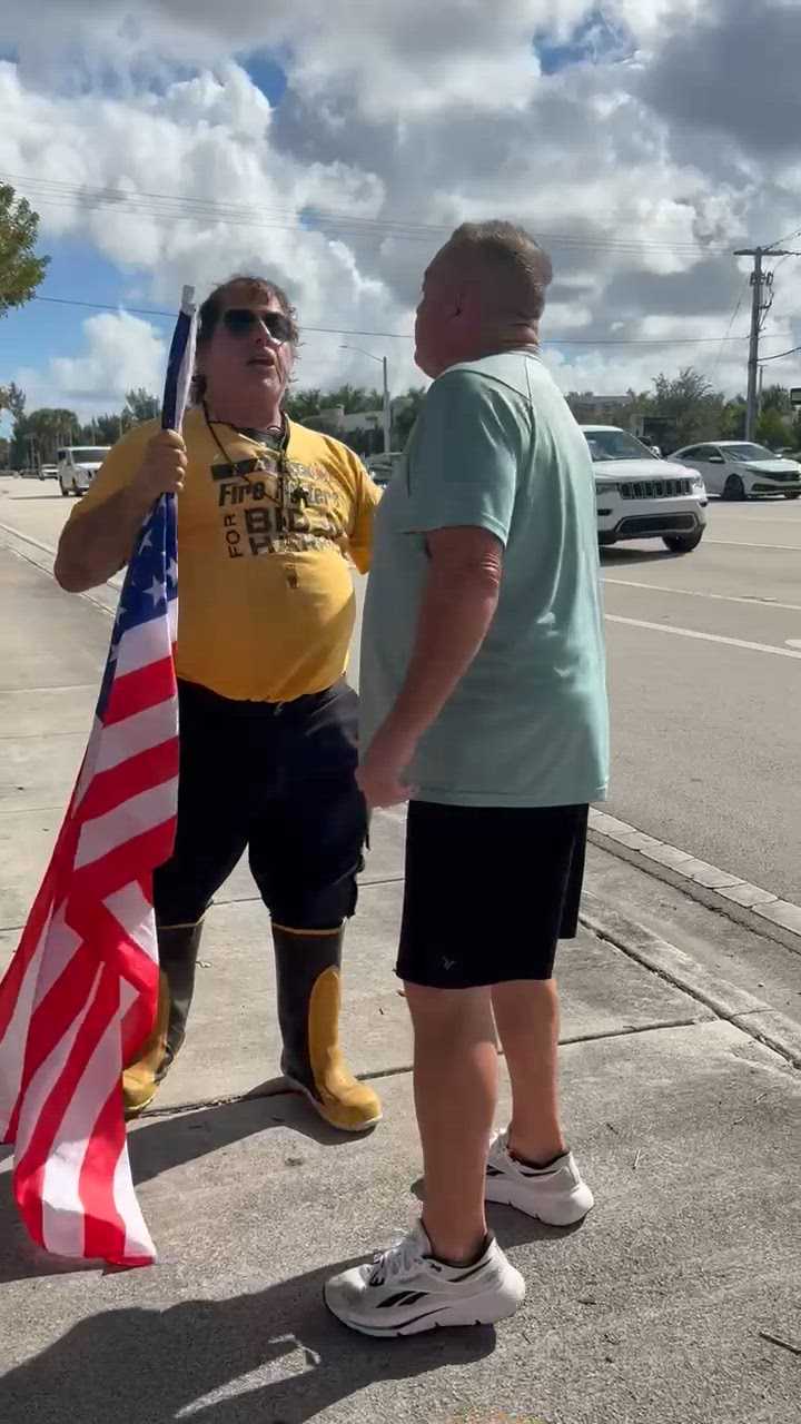 Watch: Anti-ICE protest west of Boca Raton turns physical