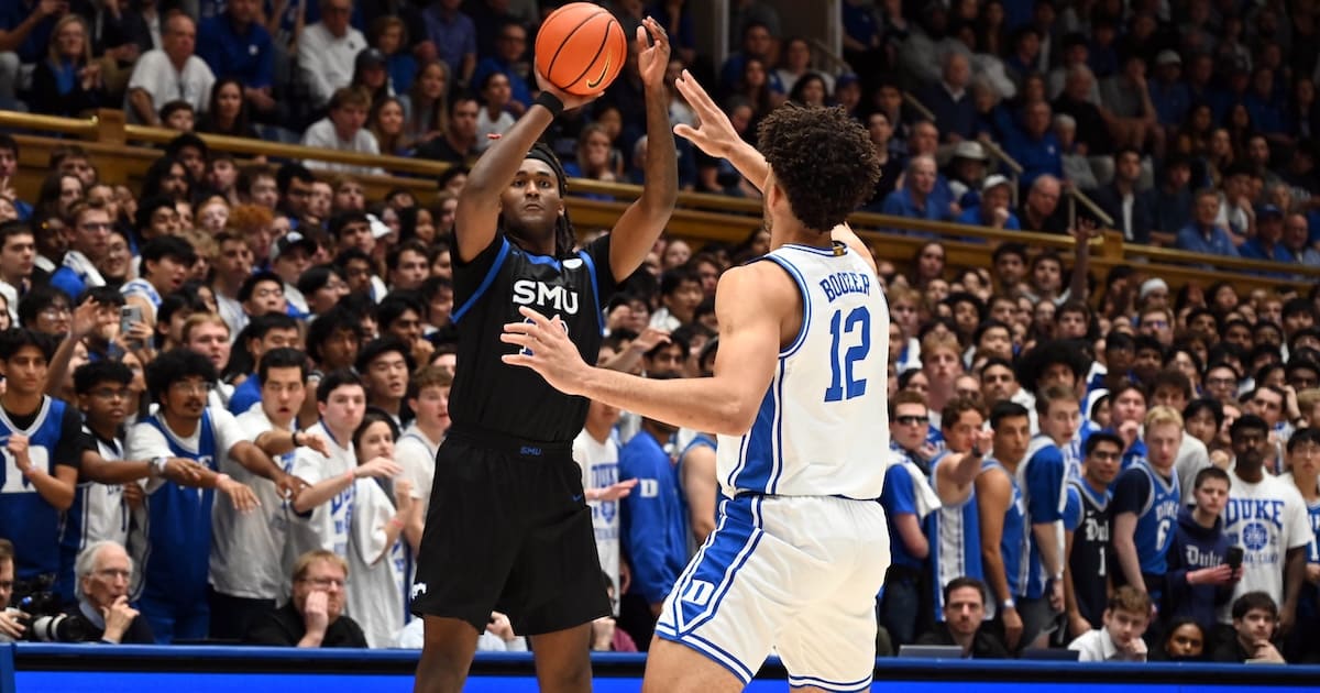 SMU shows grit, fight in 82-75 loss at Duke without Boopie Miller