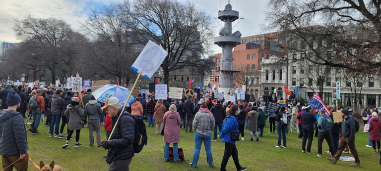 Protests spring up across Portland area after shootings involving ...