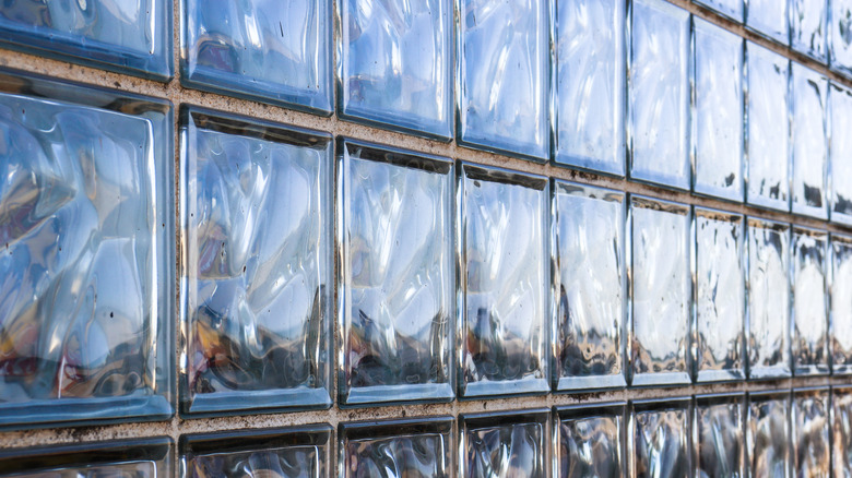 Make a striking modern entryway with the glass block trend