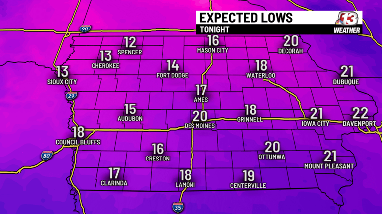 Snow flurries, breezy conditions hit Iowa mid-week