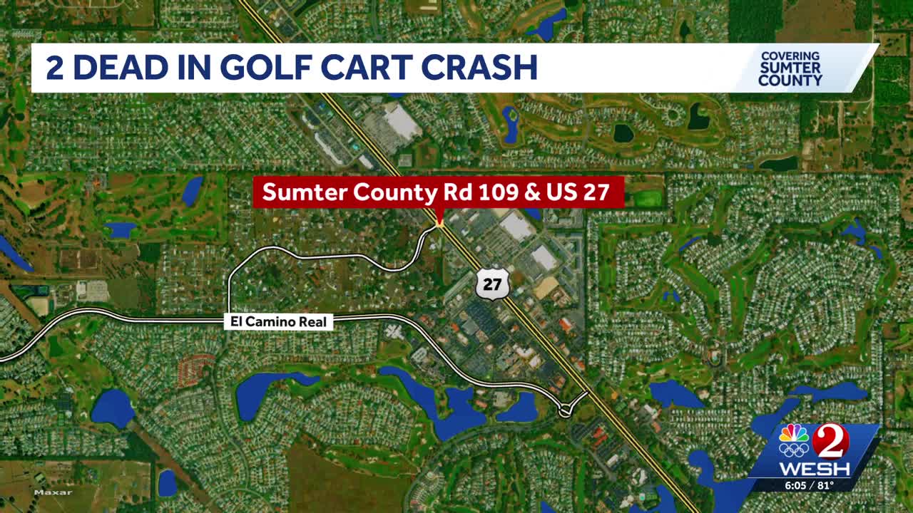 2 dead in golf cart crash in Sumter County