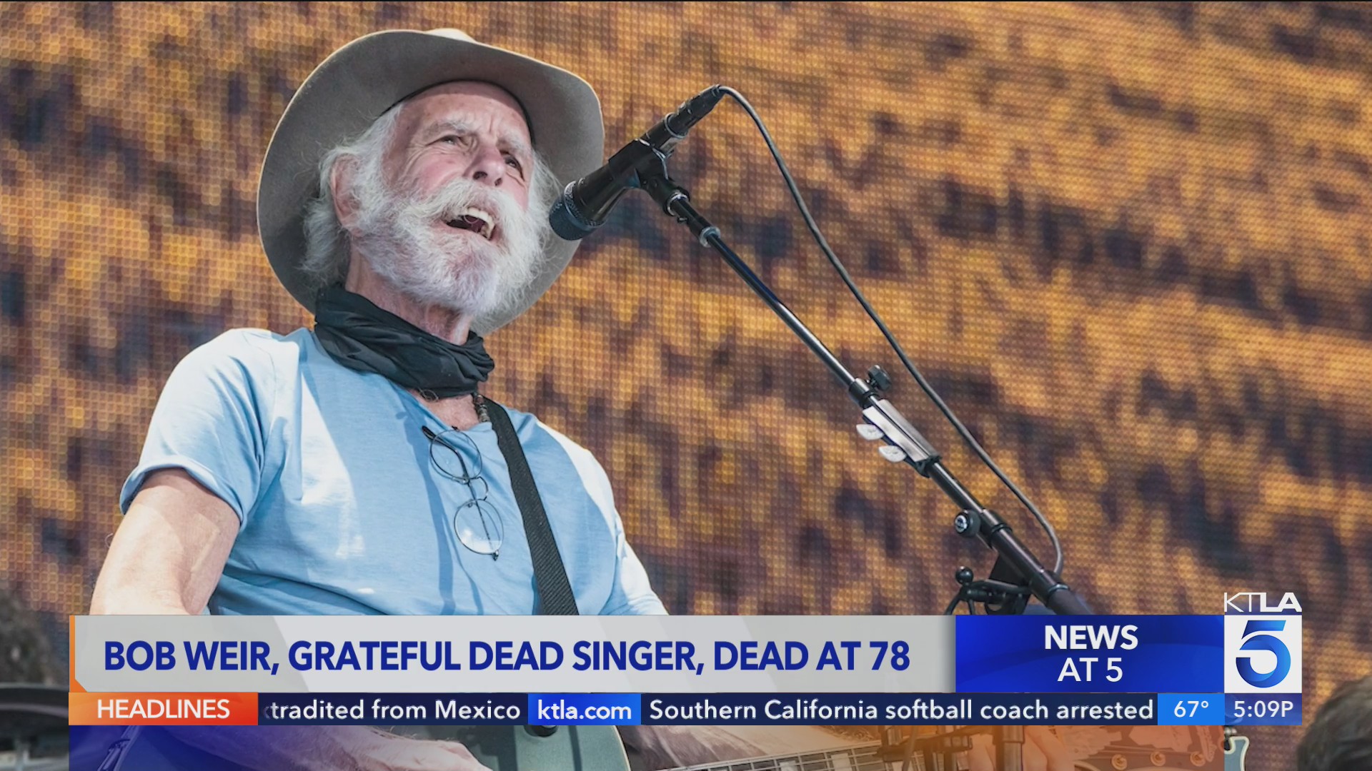 Bob Weir, Grateful Dead singer and co-founder, dies at 78