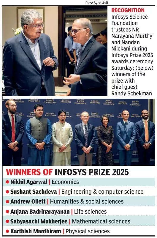 Infosys Prize 2025: Nobel laureate Schekman calls for team-based ...