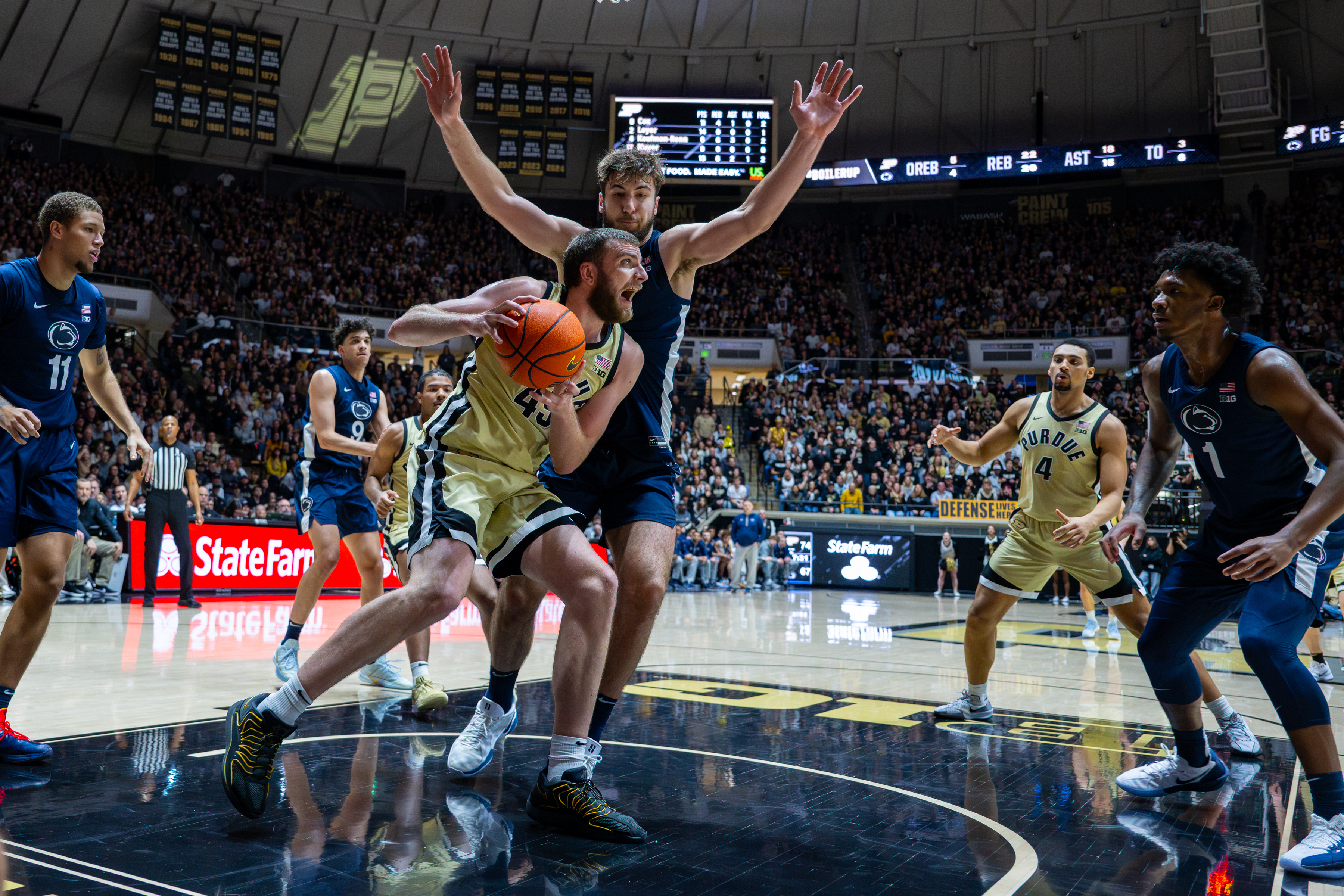 Braden Smith has 26 points, 14 assists to lead No. 5 Purdue to a 93-85 ...