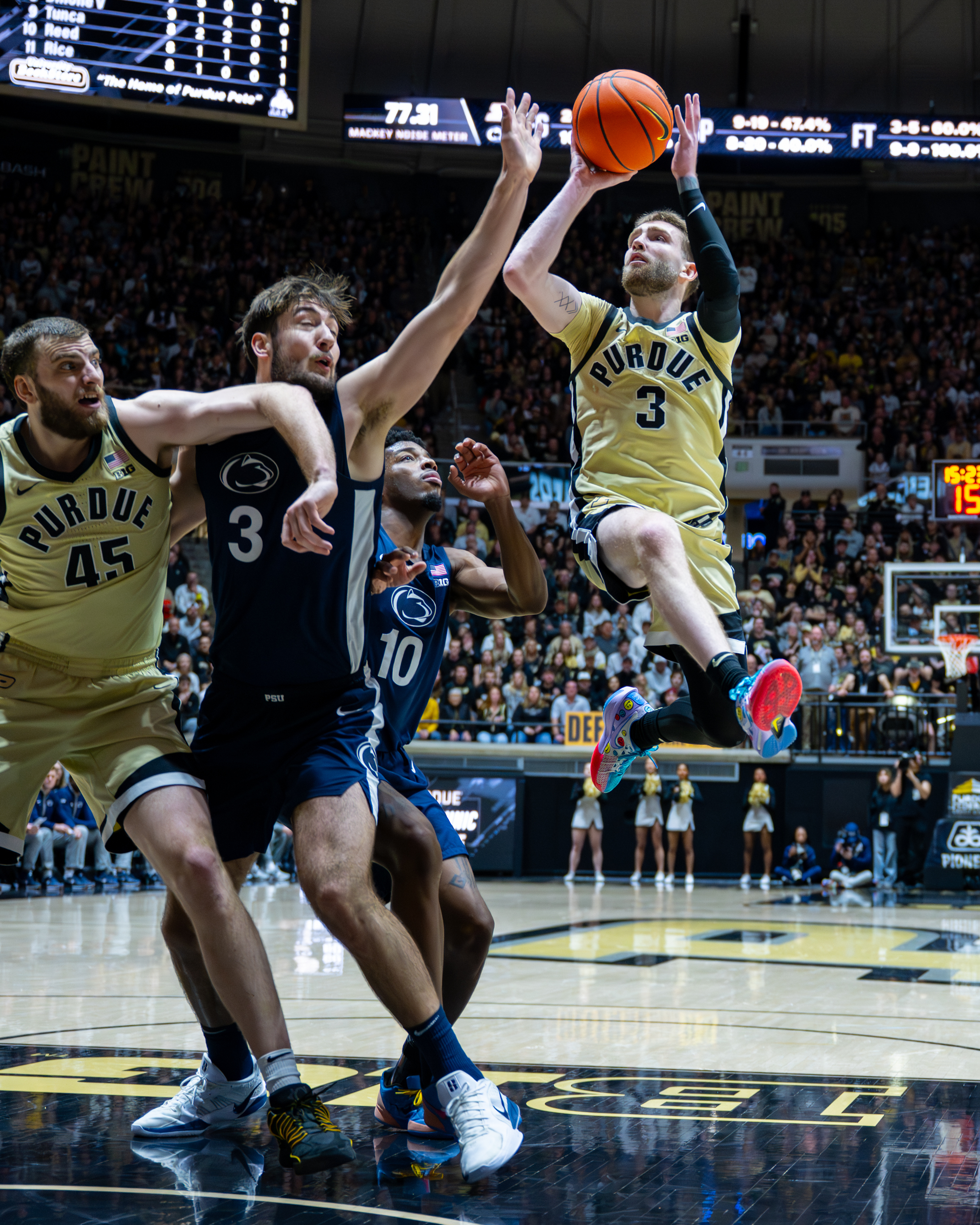 Braden Smith has 26 points, 14 assists to lead No. 5 Purdue to a 93-85 ...