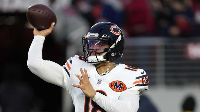 Caleb Williams' ex Alina turns heads in Bears-colors fit for Packers ...