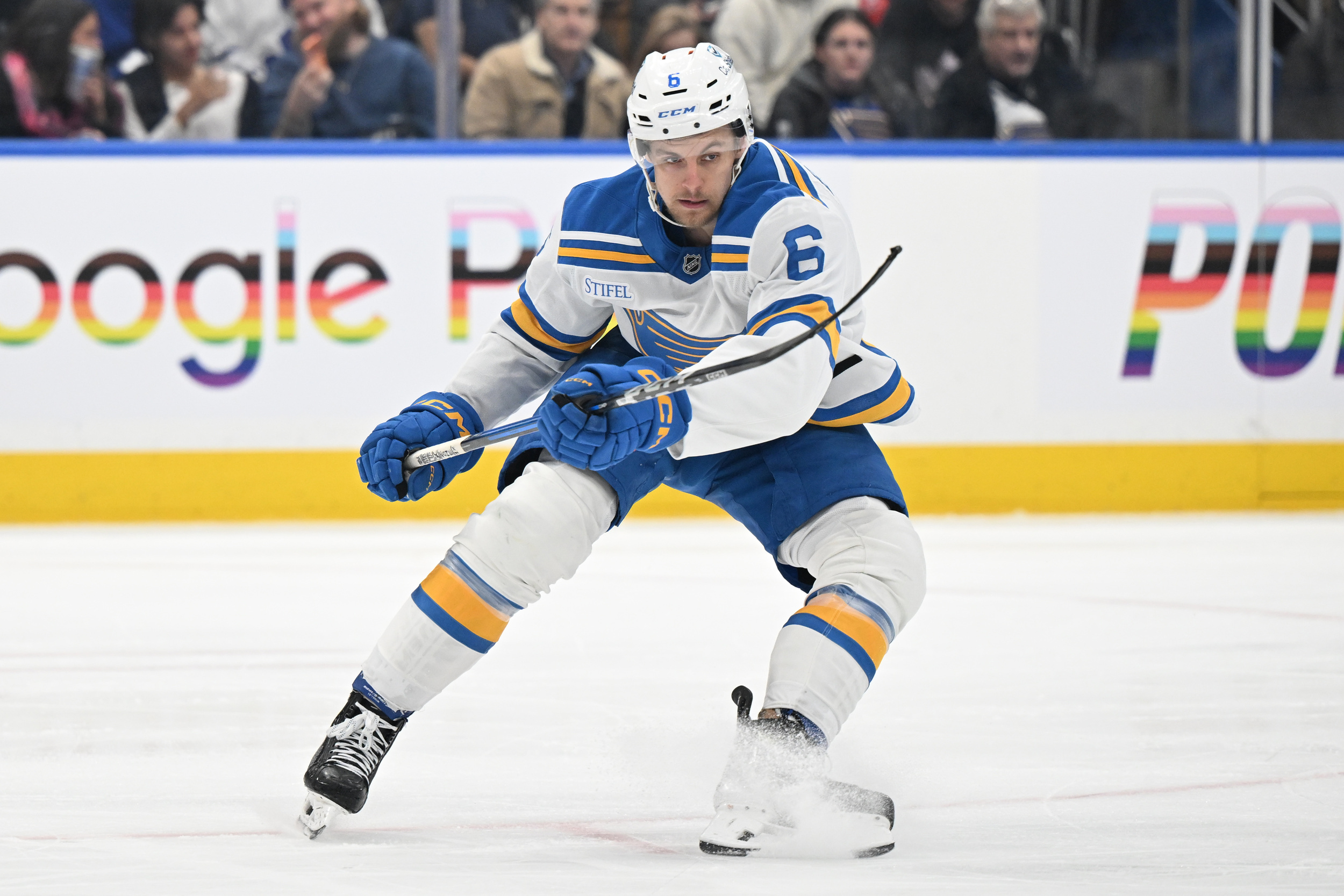 Blues sign Philip Broberg to six-year extension