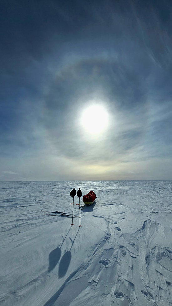 Halo's signal: Antarctica's weather warning on solo journey