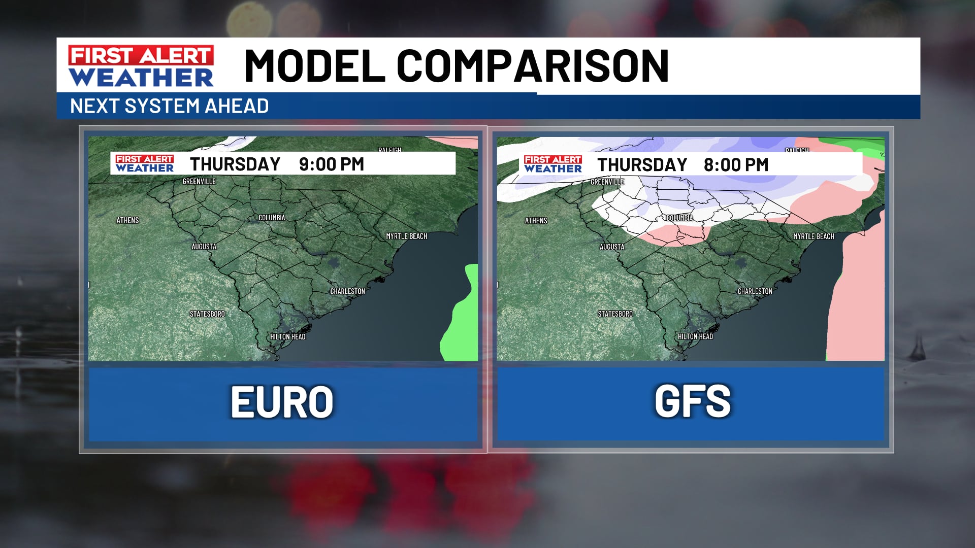 Tracking the potential of a wintry storm for South Carolina