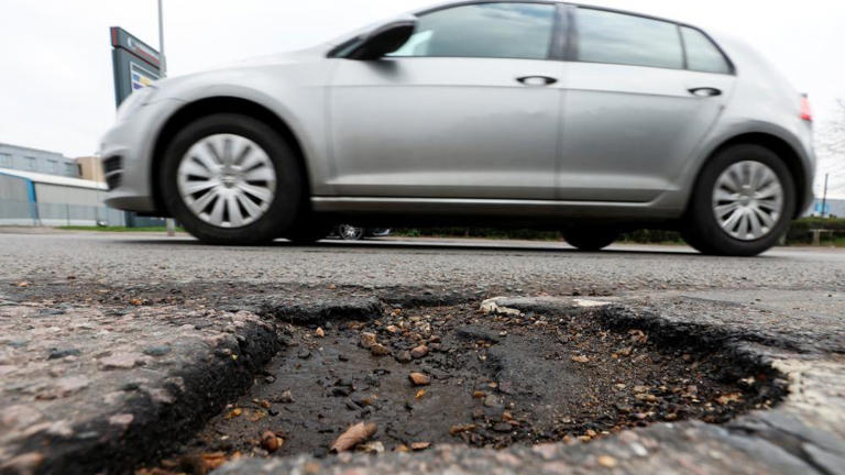 Potholes map rates council road repair progress