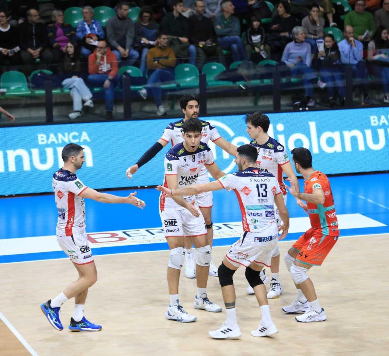 Yuasa Battery. Grottazzolina, brutto stop. A Cuneo sconfitta in 3 set