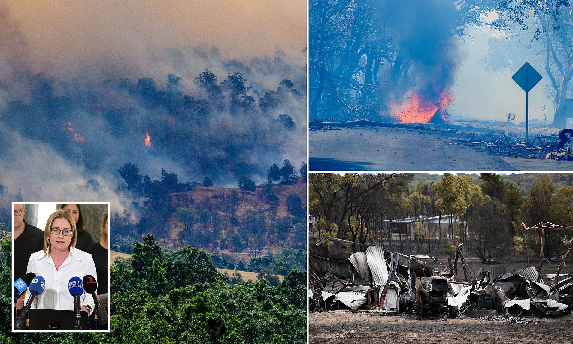 Despicable act is slammed as bushfires destroy 300 buildings in worst ...