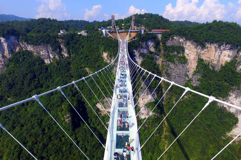 World's most terrifying bridges from dizzying heights to glass bottom ...