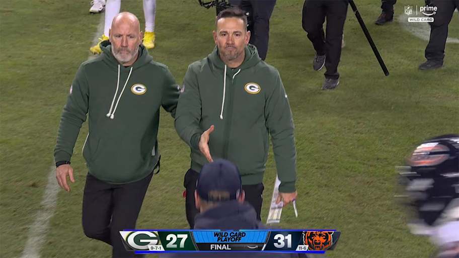 Rivals Ben Johnson, Matt LaFleur meet for icy handshake after Bears end ...