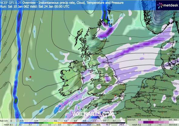 Snow maps show 600 mile blizzards as far south as London - full list of ...