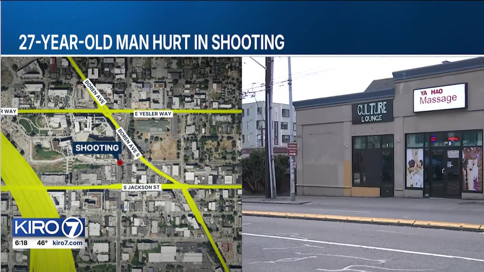 Video: Man injured during a shooting in Chinatown International District