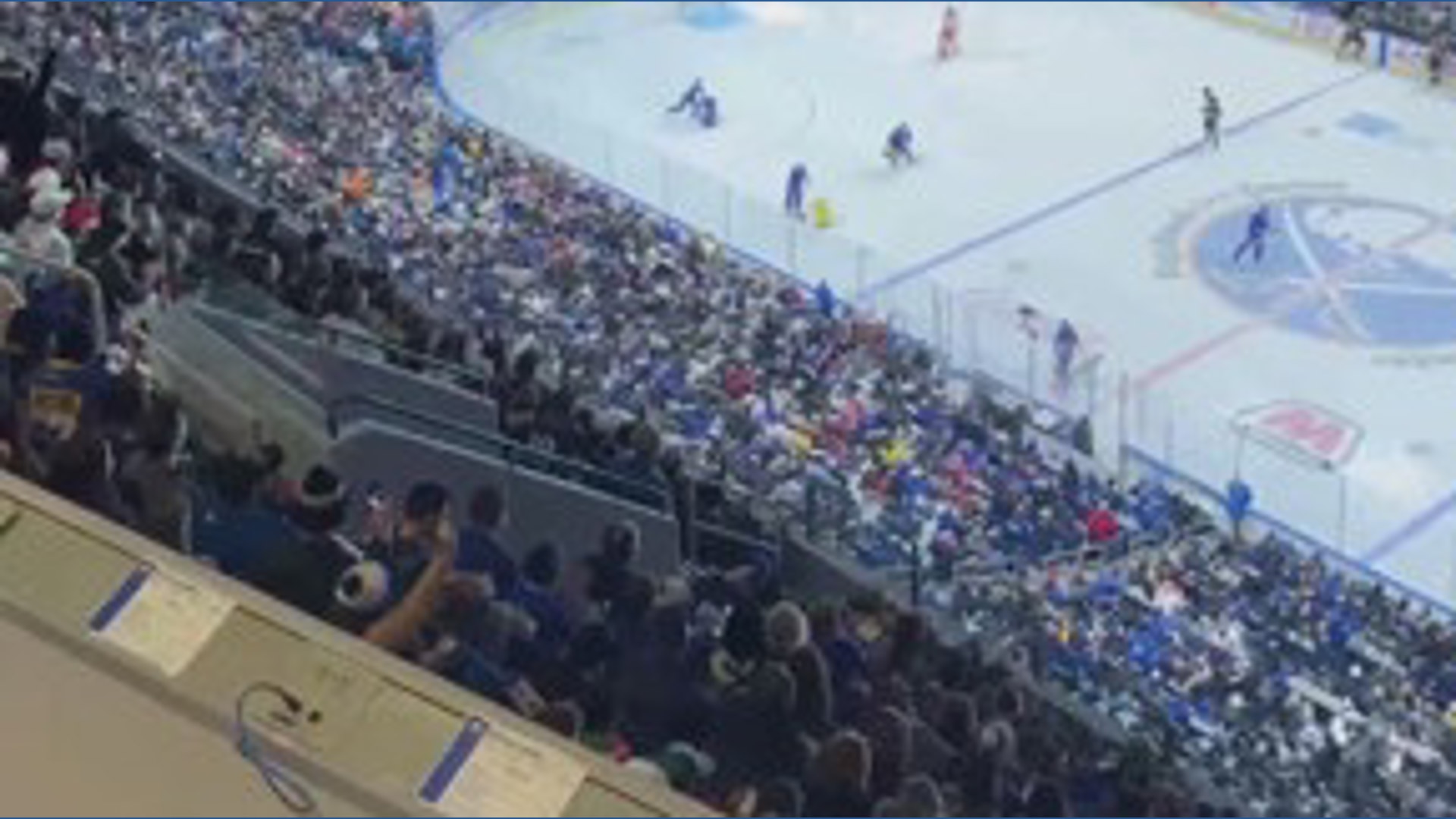 The fan energy was high tonight at the Sabres game