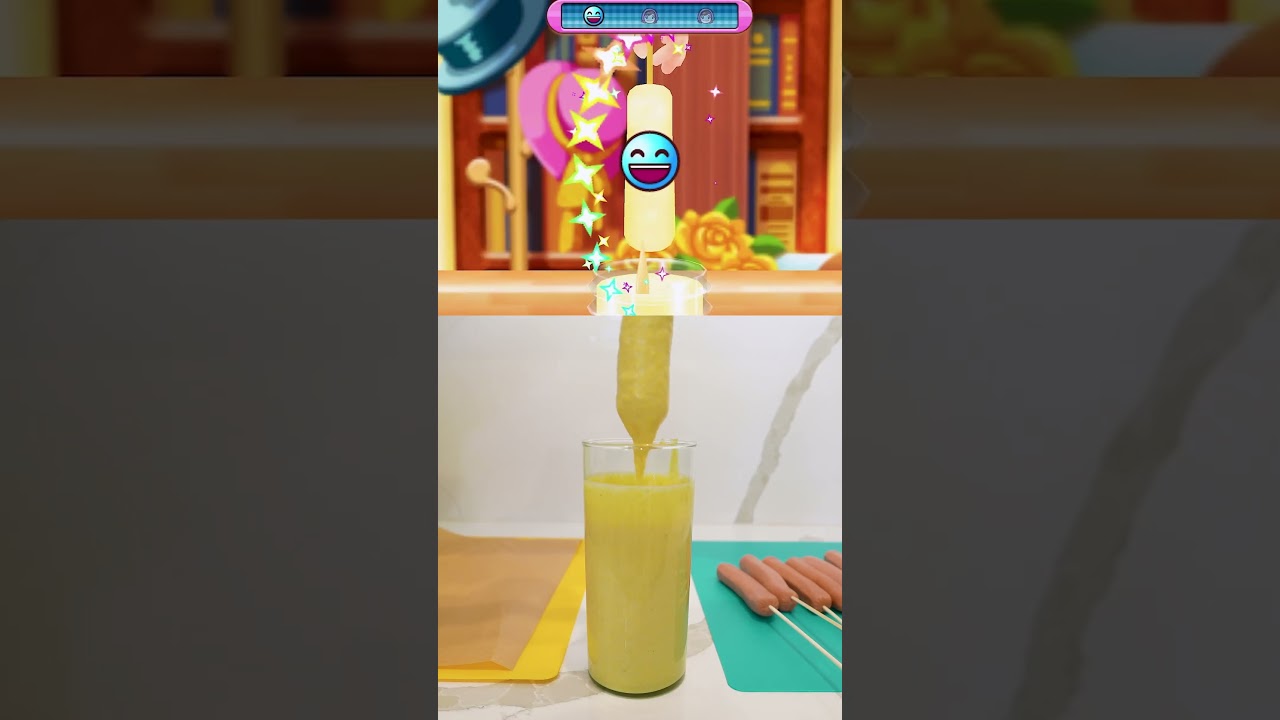 Following Cooking Mama corn dog recipe in real life