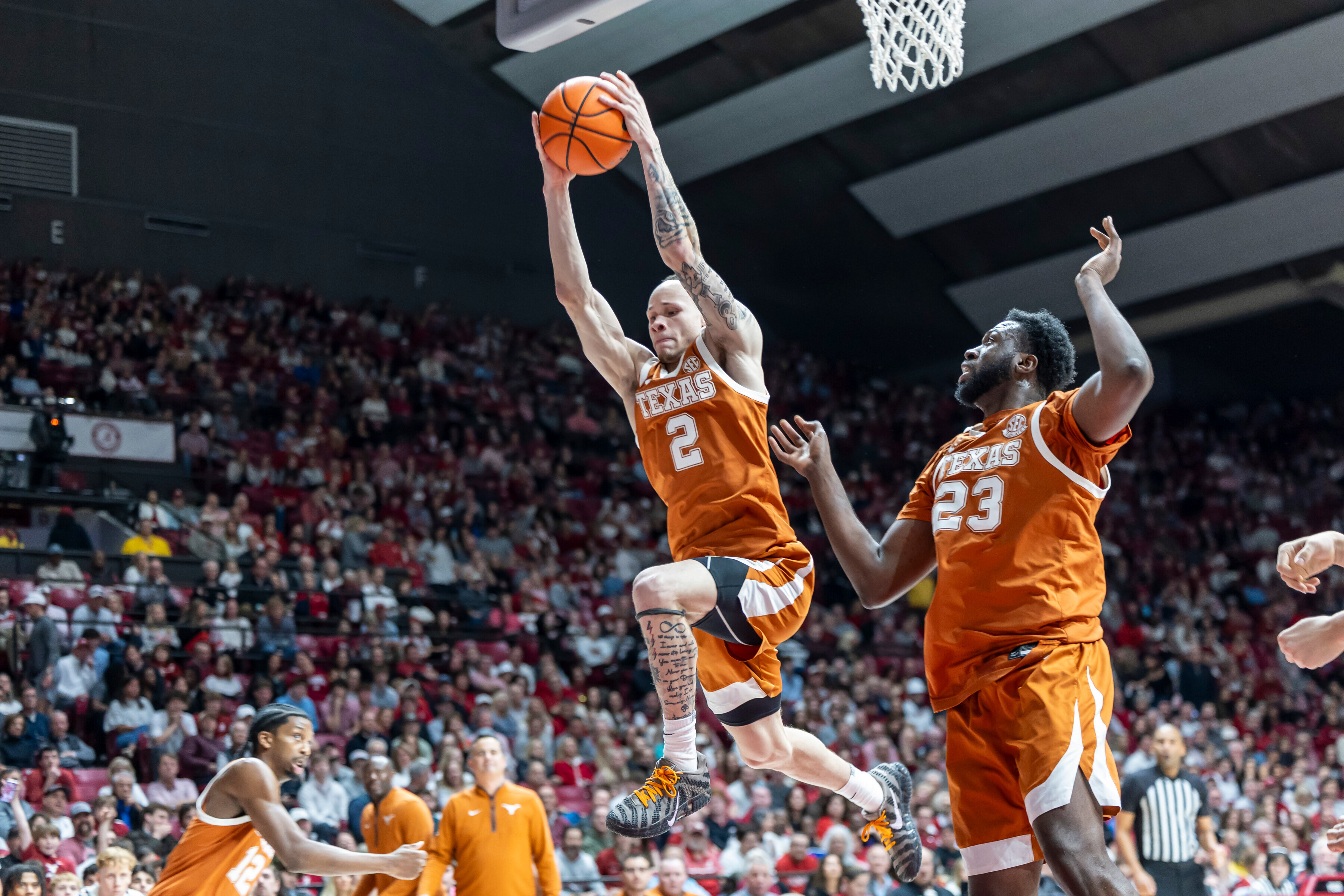 Pope, Swain and Mark come up big as Texas stuns No. 13 Alabama 92-88 in ...