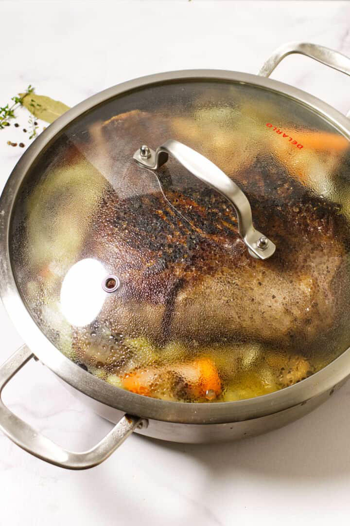 Cider braised beef brisket