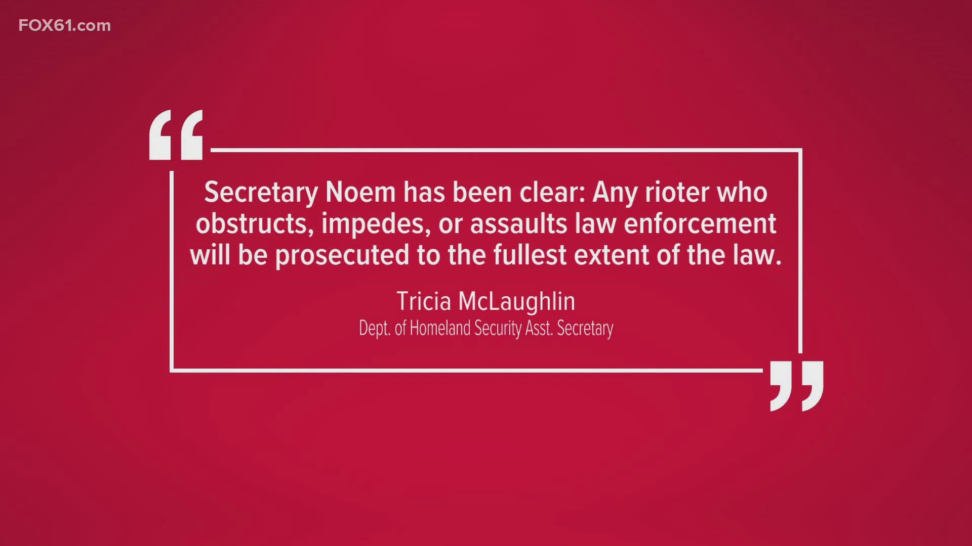 DHS responds to incident at ICE protest in Hartford