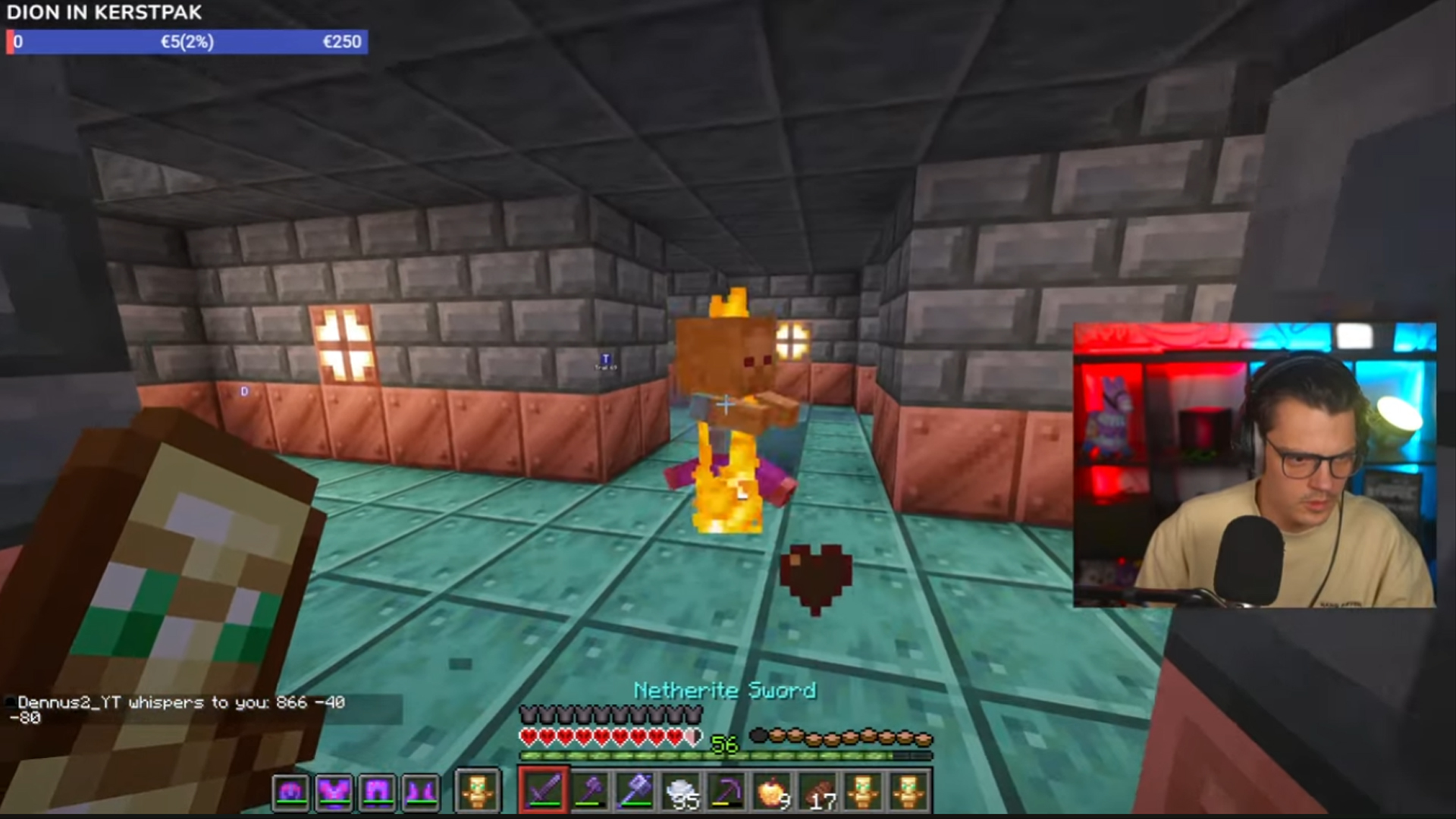 Een vriend redden die vastzit in de Ancient City in Minecraft